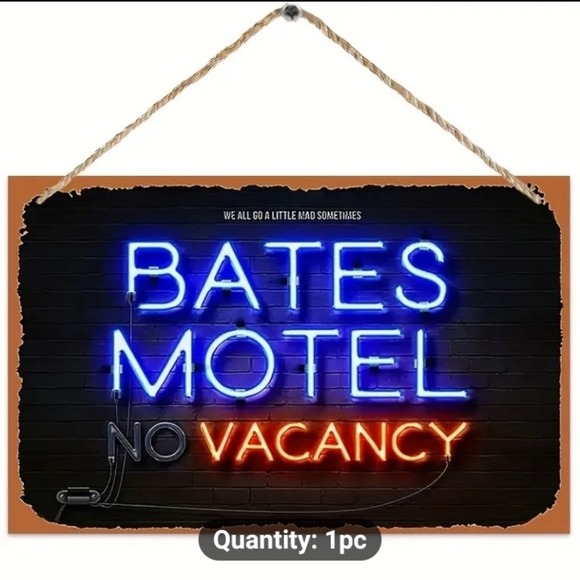 Unbranded | Accents | Bates Motel Aluminum Neon Sign | Poshmark
